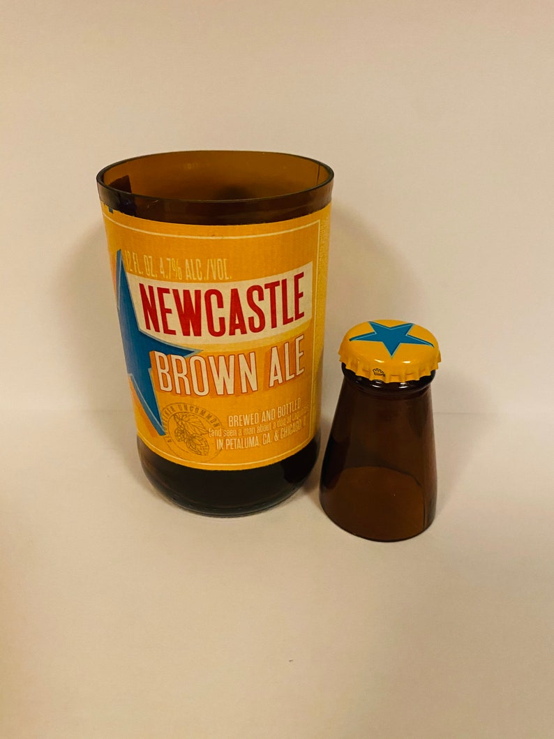 Beer Bottle Shot Glass Chaser Set Newcastle Brown Ale - Etsy
