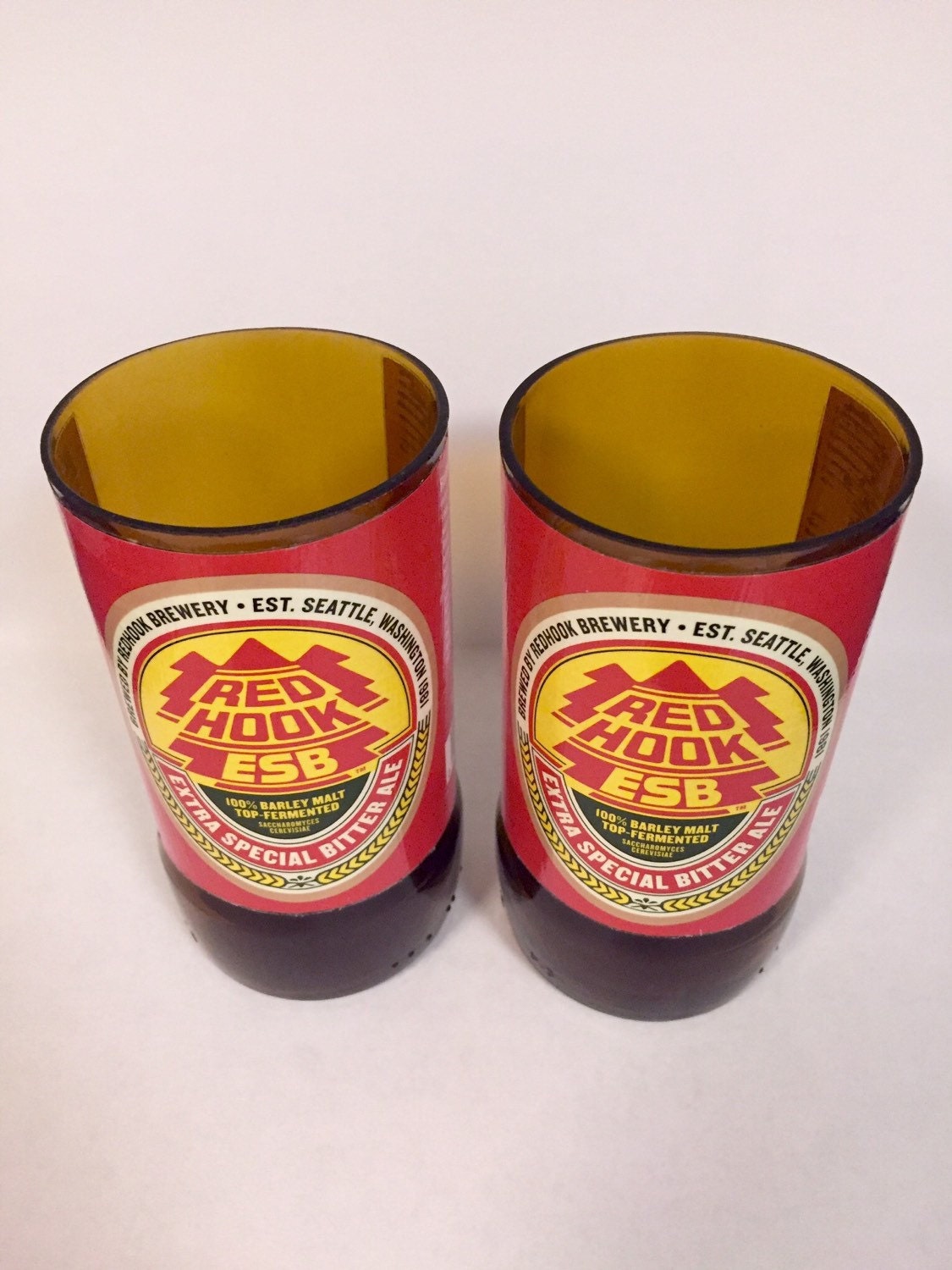 Red Hook Beer Bottle Drinking Glasses - Etsy