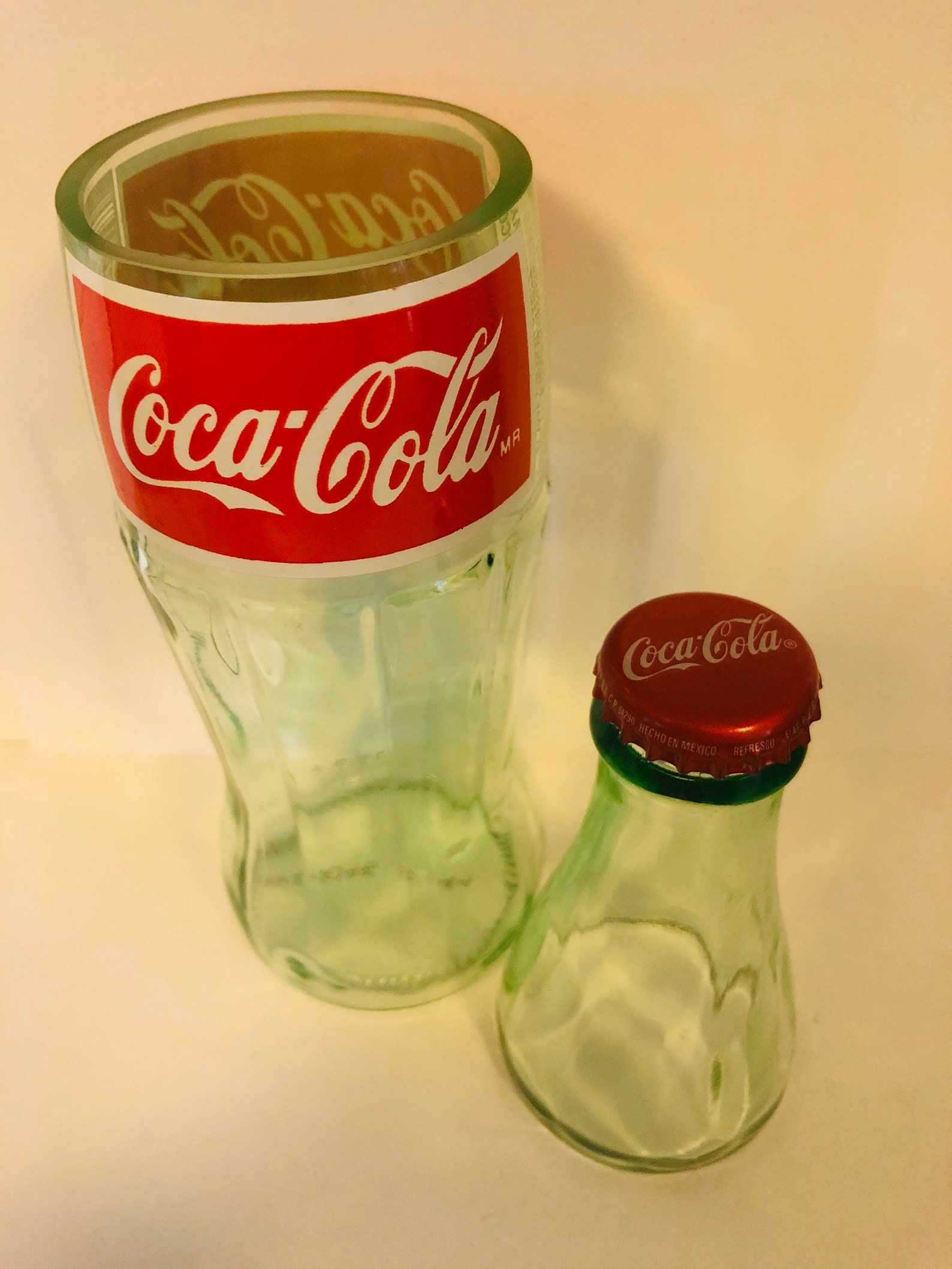 Coca-cola Soda Pop Bottle Shot Glass Chaser Set - Etsy