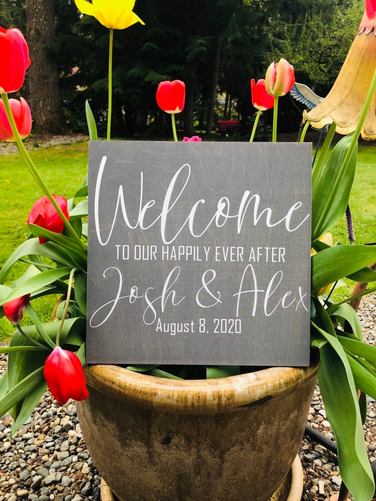 Wedding Welcome Sign for Wedding Day - Etsy