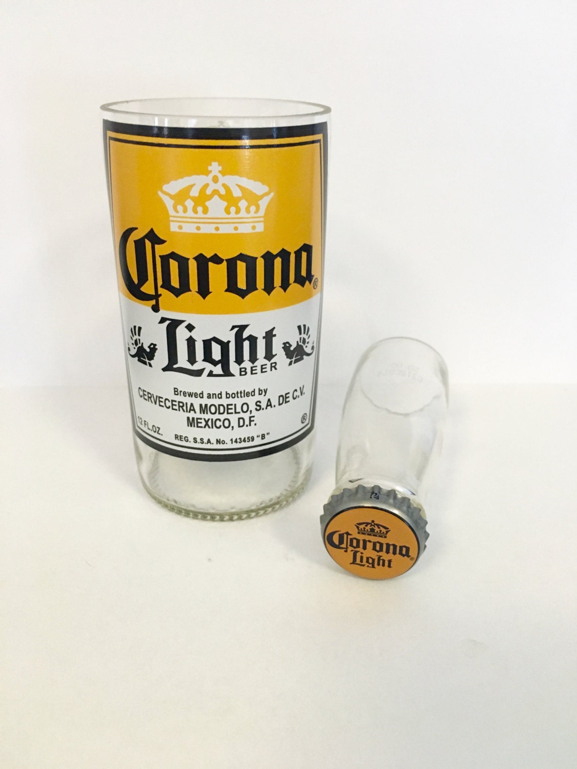 Beer Bottle Shot Glass Chaser Set Corona Light - Etsy
