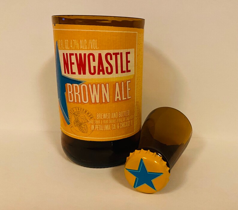 Beer Bottle Shot Glass Chaser Set Newcastle Brown Ale - Etsy