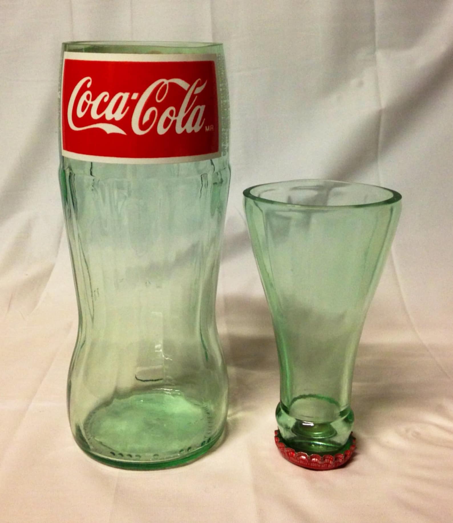 Coca-cola Soda Pop Bottle Shot Glass Chaser Set - Etsy