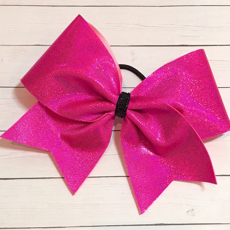 Hot Pink Cheer Bow - Etsy