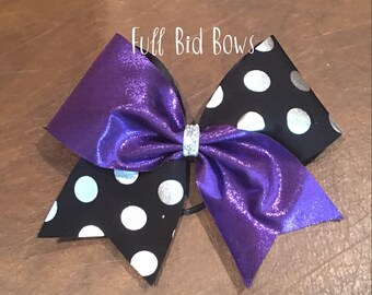 Polka Dot Cheer Bow | Etsy