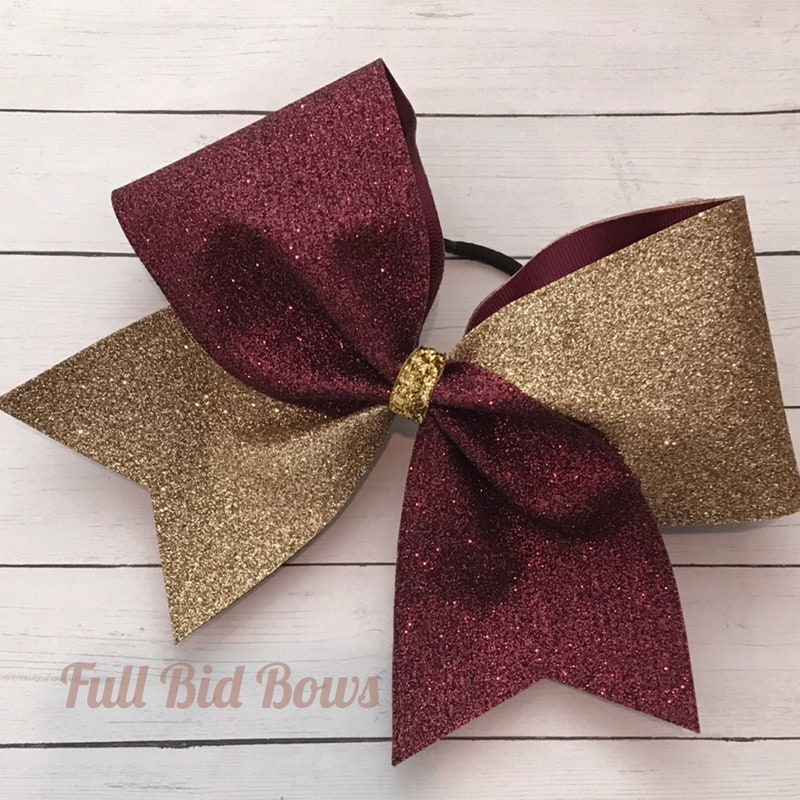 Maroon Cheer Bows - Etsy