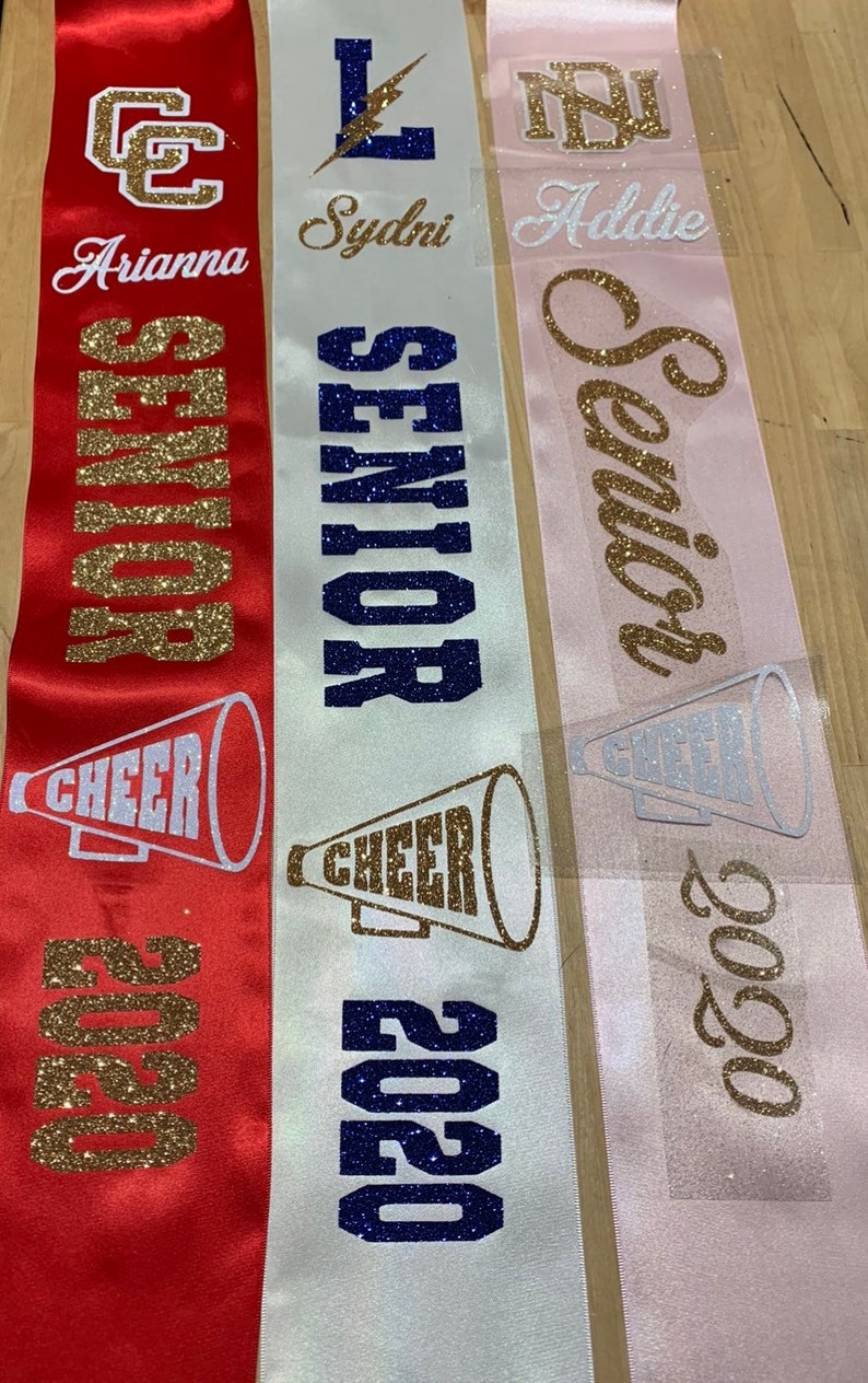 Custom Personalized Senior Sash (all Colors and Sports Available) - Etsy