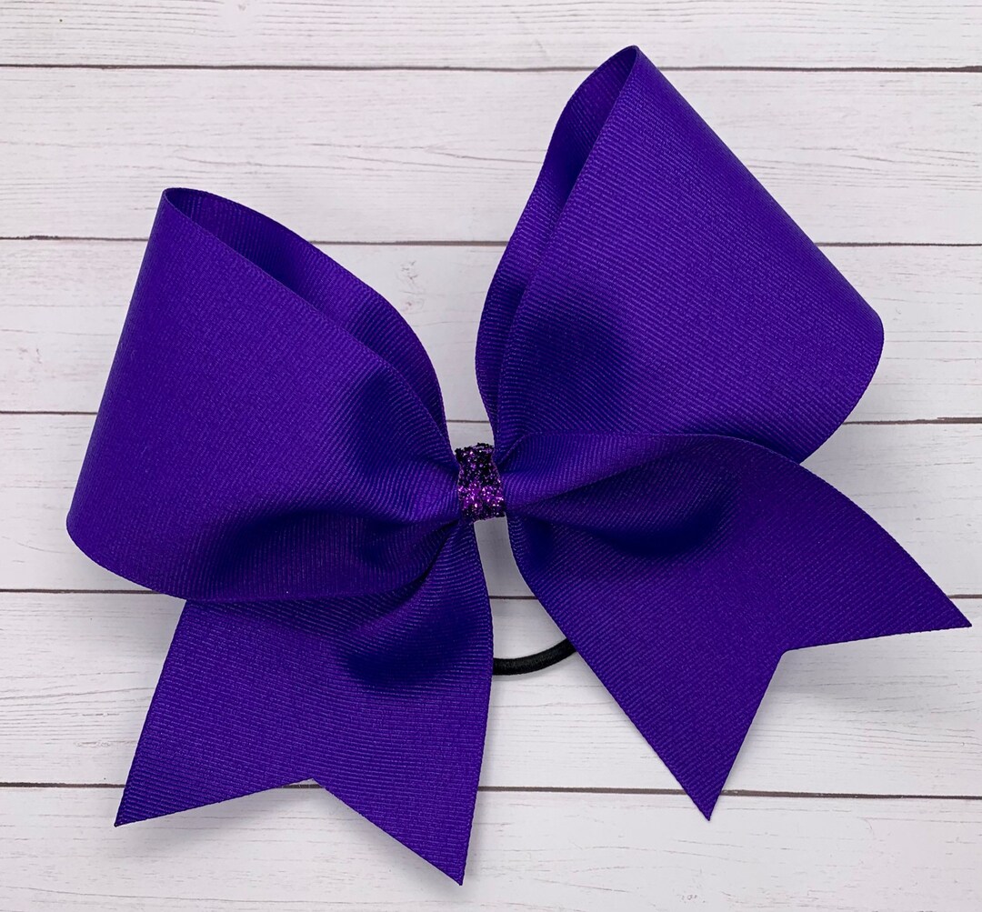 Practice Cheer Bow Purple - Etsy