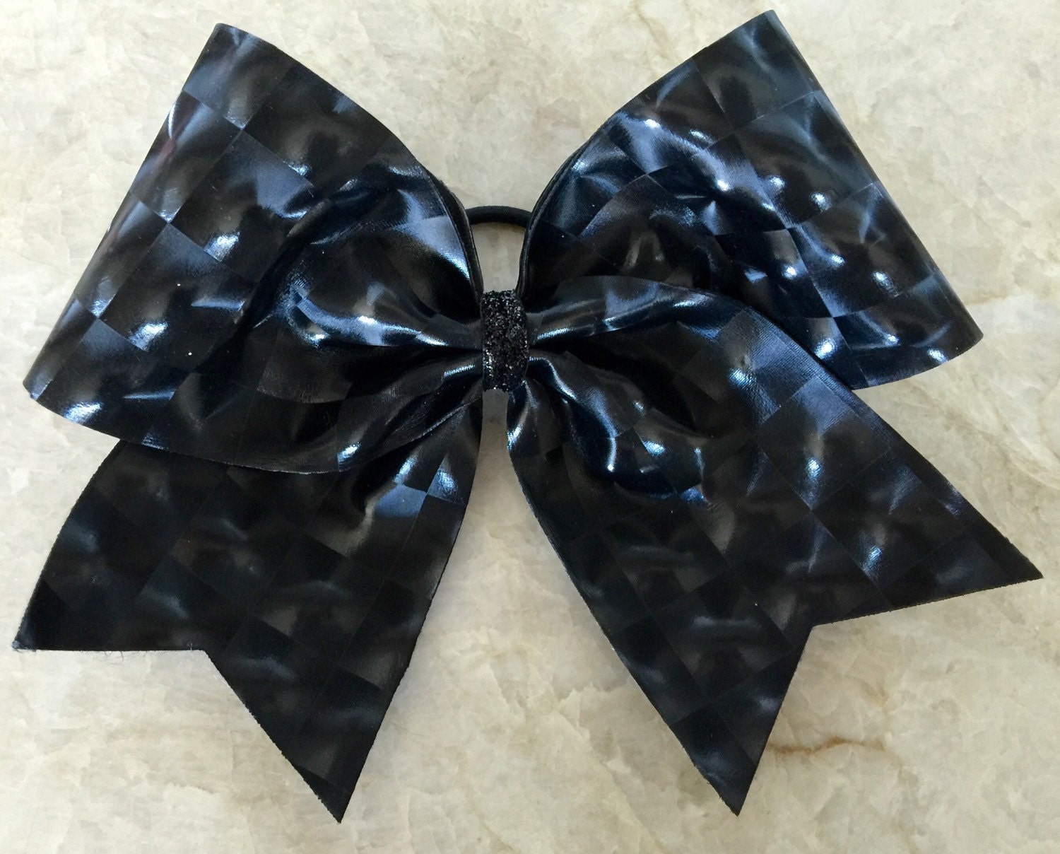 Cheer Bow Hologram in White Orange Lime Green and Black - Etsy