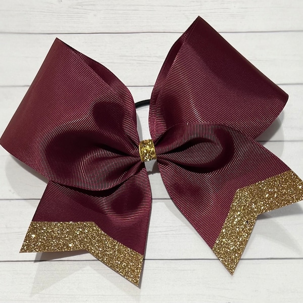 Maroon Cheer Bows - Etsy