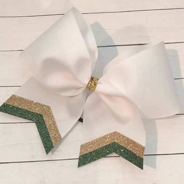 Green Cheer Bow - Etsy