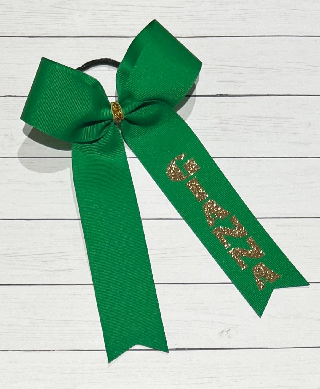 Collegiate Cheer Bow, Long Tail Ribbon Hair Bow - Etsy UK