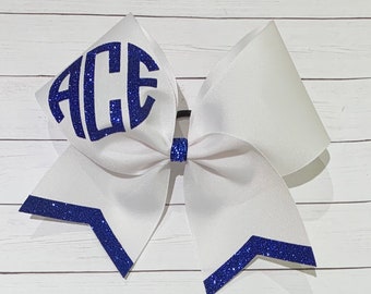 Monogram Cheer Bow | Etsy