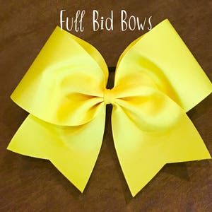 Practice Cheer Bow - Yellow - Etsy