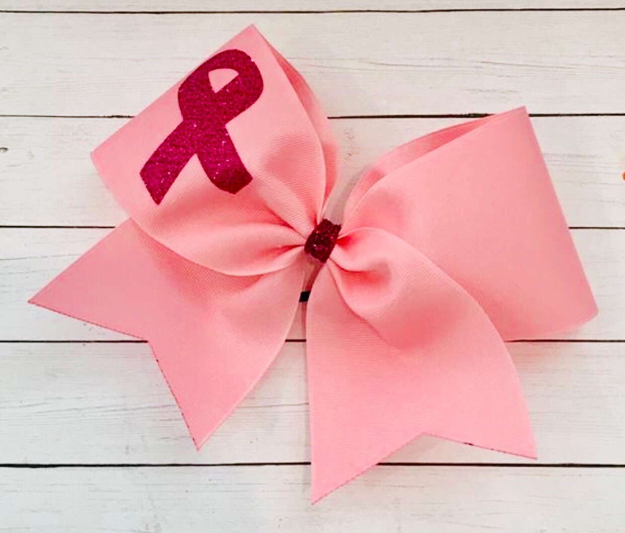 Cheer Bow - Breast Cancer Practice Bow - Etsy