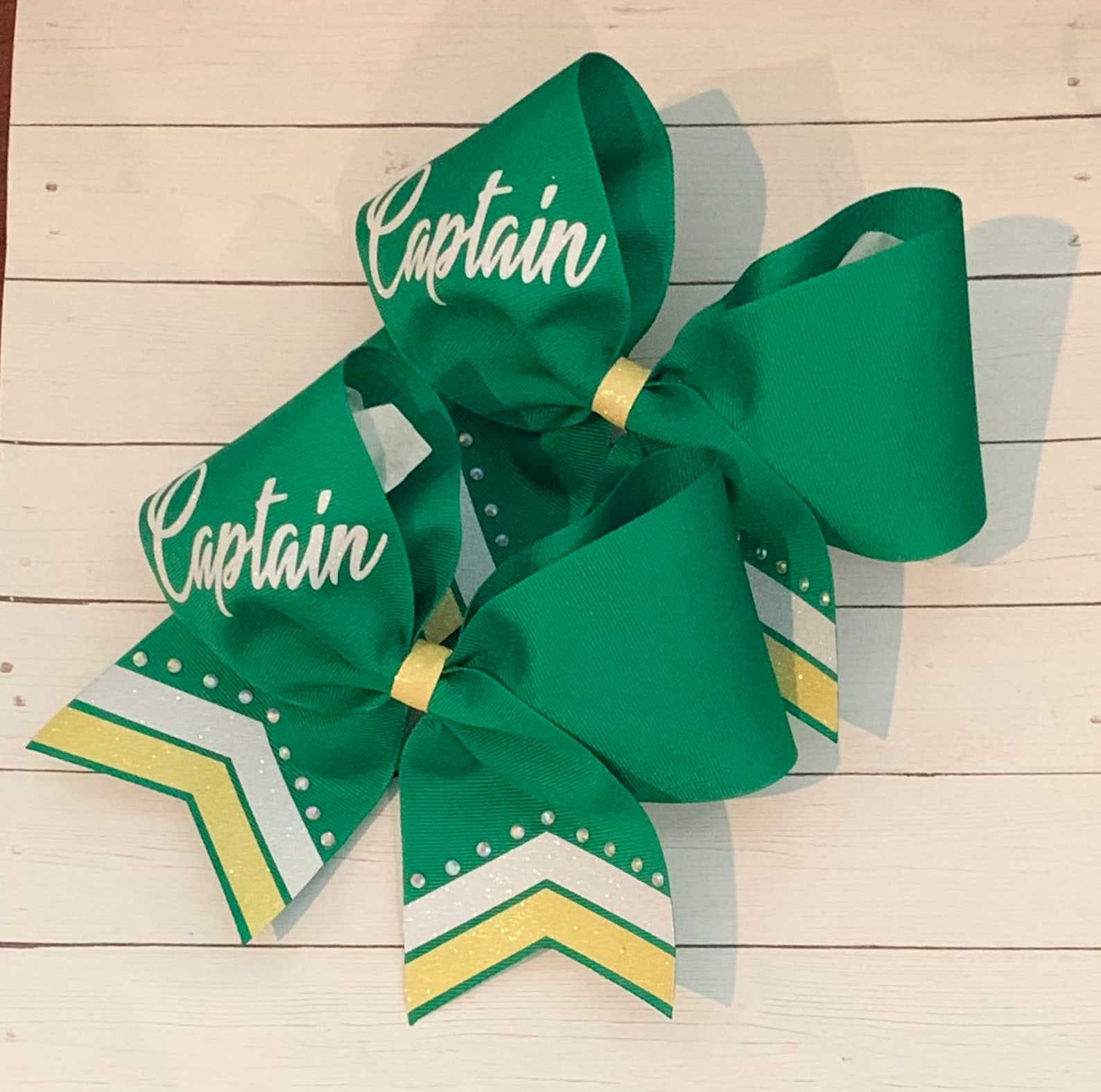Captain or Name Cheer Bow ALL COLORS AVAILABLE | Etsy