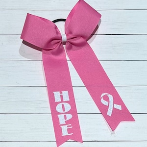Collegiate Cheer Bow, Ribbon Bow, Long Tail Bow, Narrow Bow, College Bow, October Bow, Breast ...