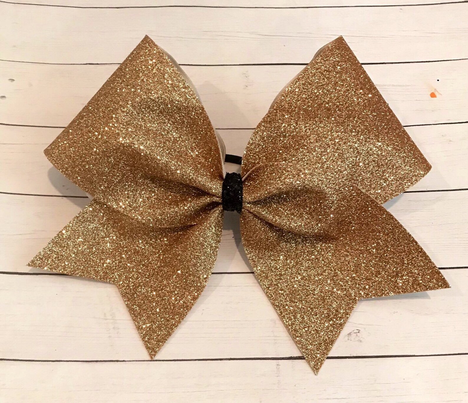 Cheer Bow Gold Glitter | Etsy