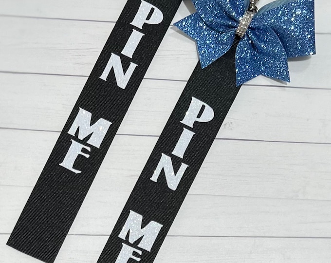 Pin Me Ribbon Pin Me Cheer Pin Me Bag Tag - Etsy