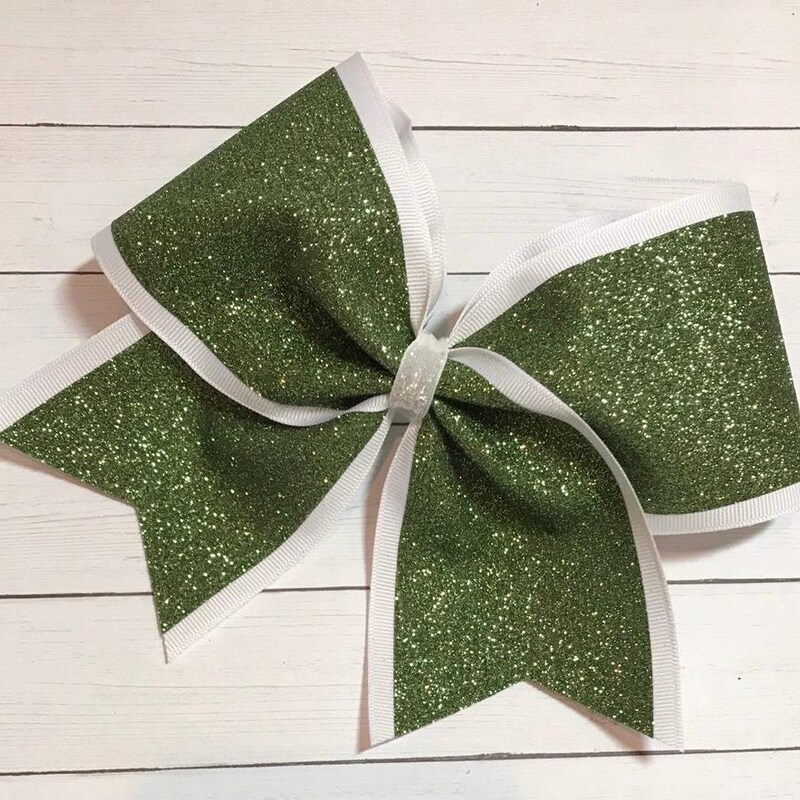 Green Cheer Bow - Etsy