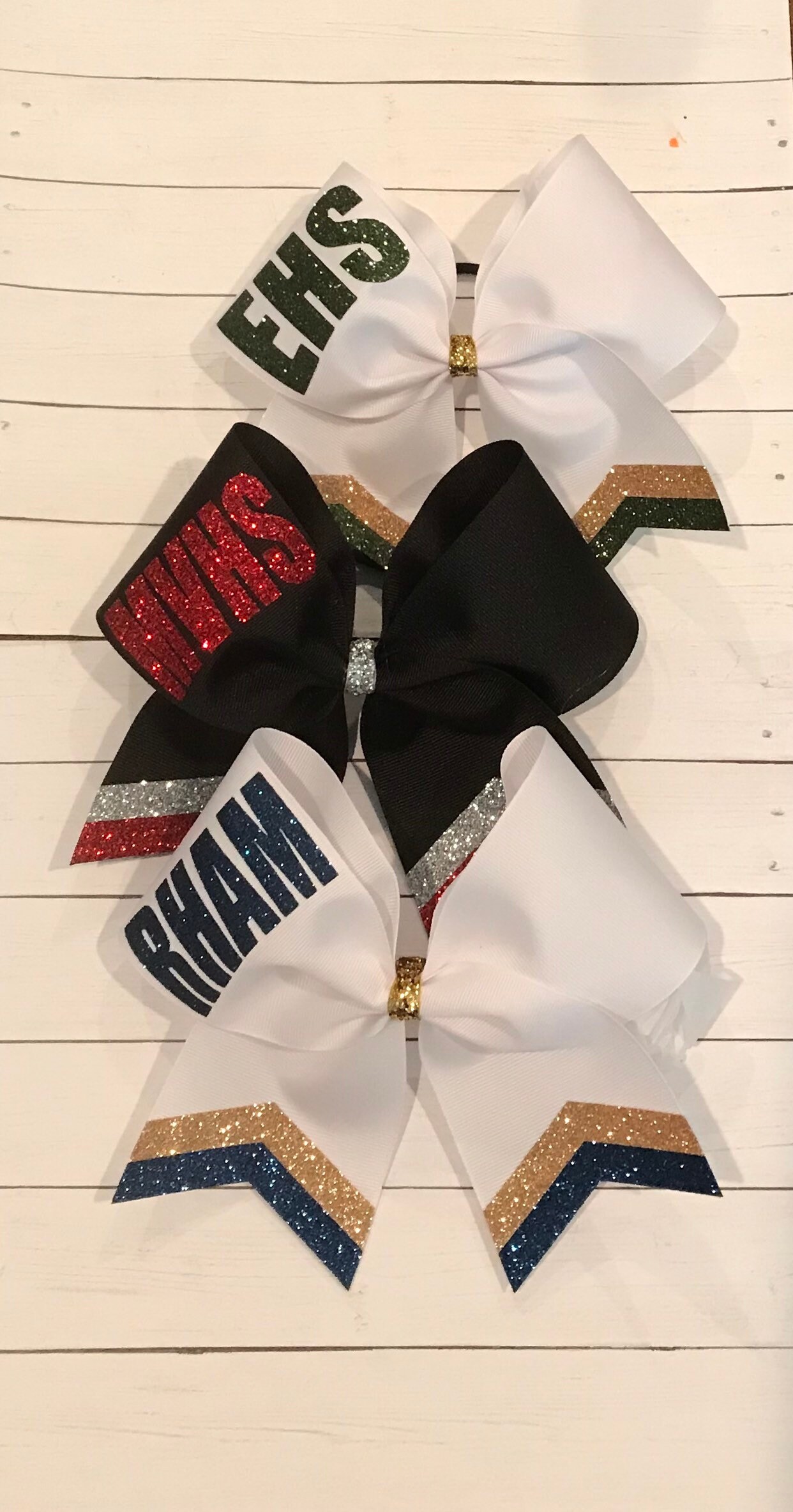 Practice Cheer Bow Custom Team Initials YOU CHOOSE COLORS | Etsy