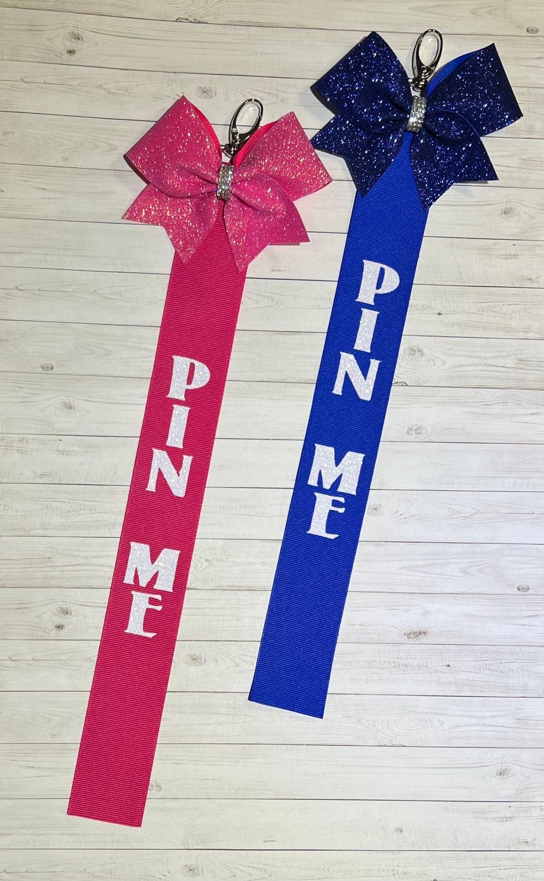Pin Me Ribbon Pin Me Cheer Pin Me Bag Tag - Etsy