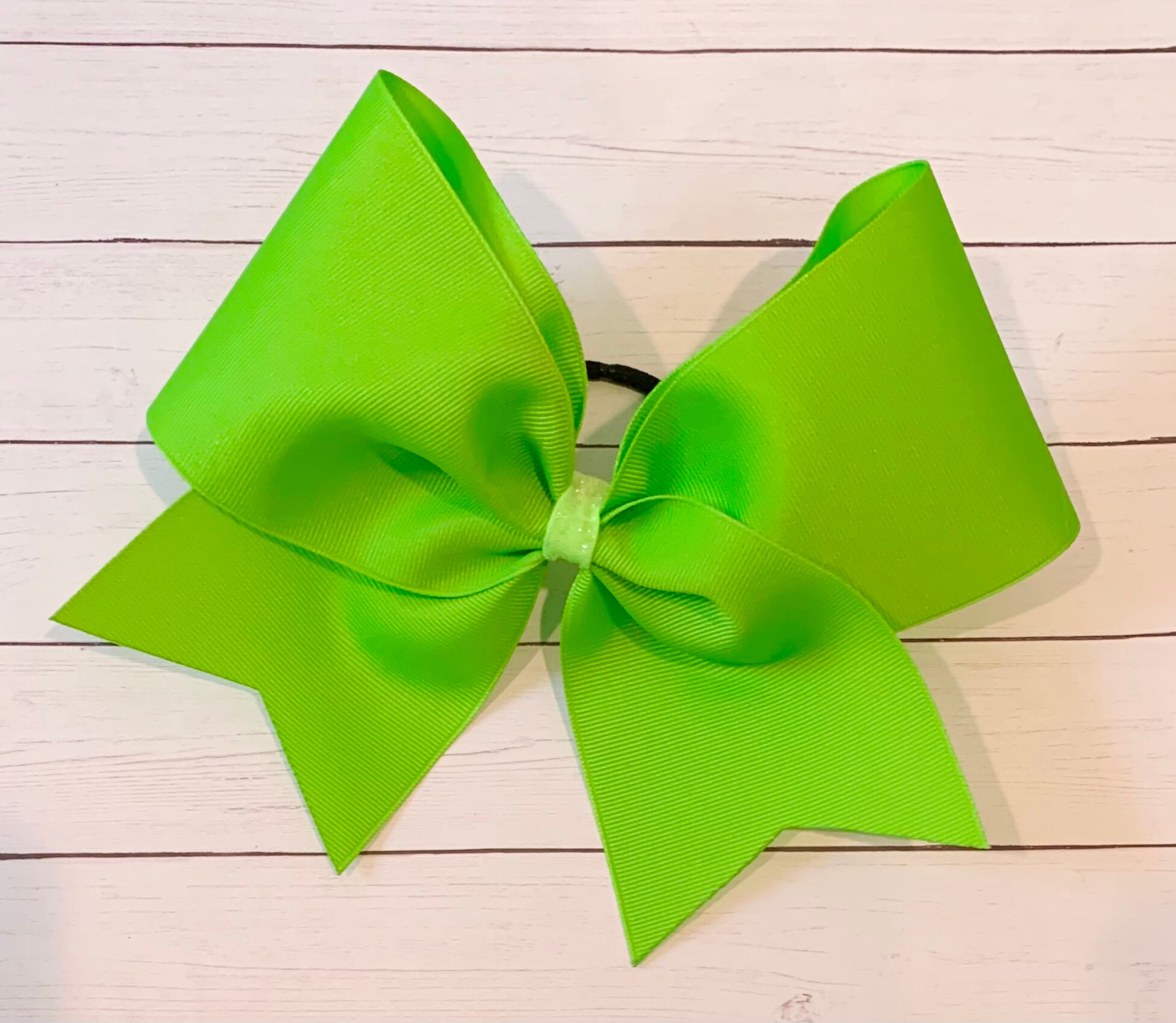 Practice Cheer Bow Lime Green | Etsy