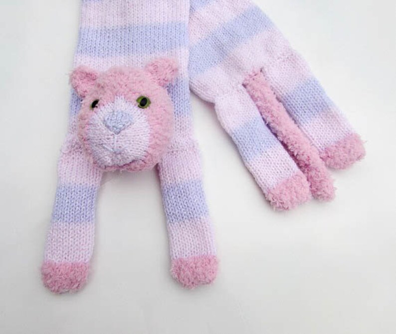 Knitting Pattern Cat Animal Scarf Kitten Character Scarf Knit - Etsy