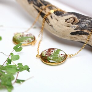 Gold Enchanted Forest Woodland Fairycore Bracelet With Real Moss Ferns ...