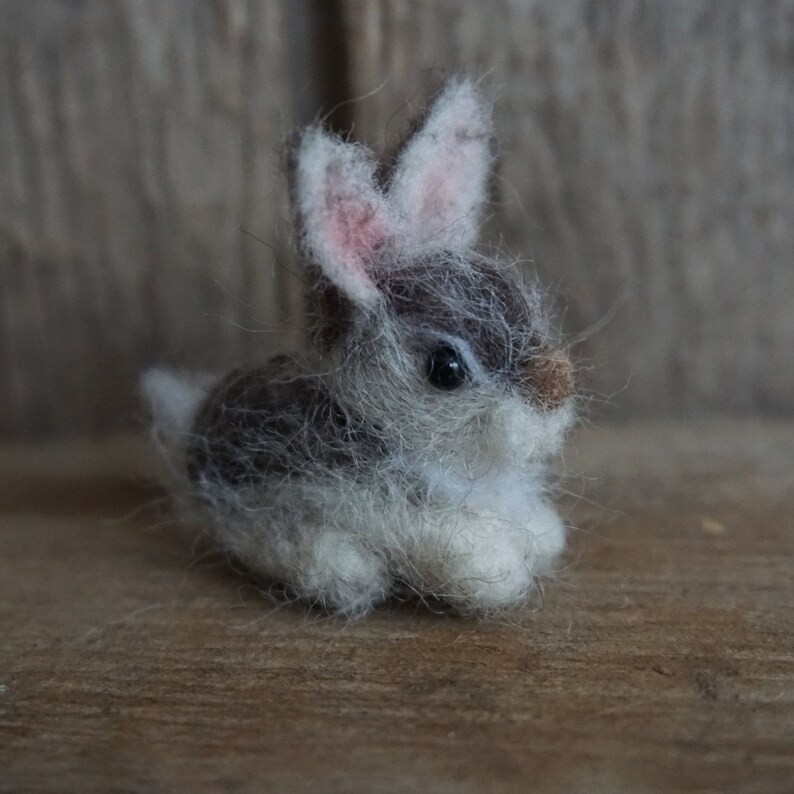 Miniature Felted Bunny Rabbit Micro Bunny - Etsy