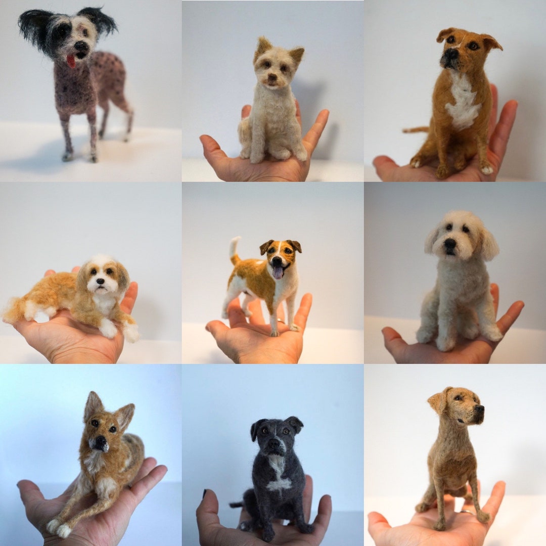 Custom Needle Felted Pet Replica - Pet Memorial - Pet Portrait - 3d Pet ...
