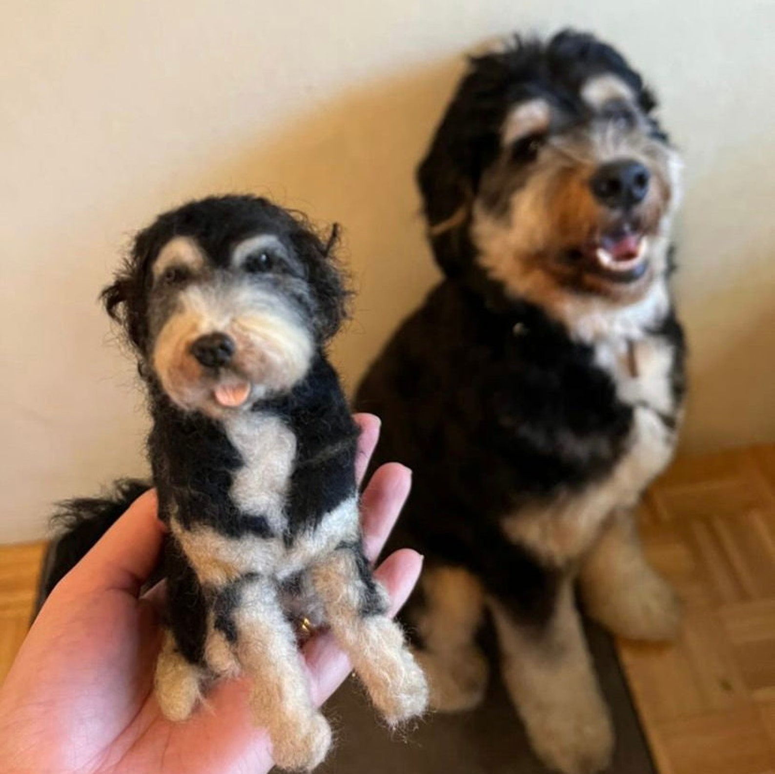 Custom Needle Felted Pet Replica Pet Portrait Needle Felted Dog - Etsy