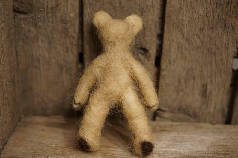 Needle Felted Wool Teddy Bear - Etsy