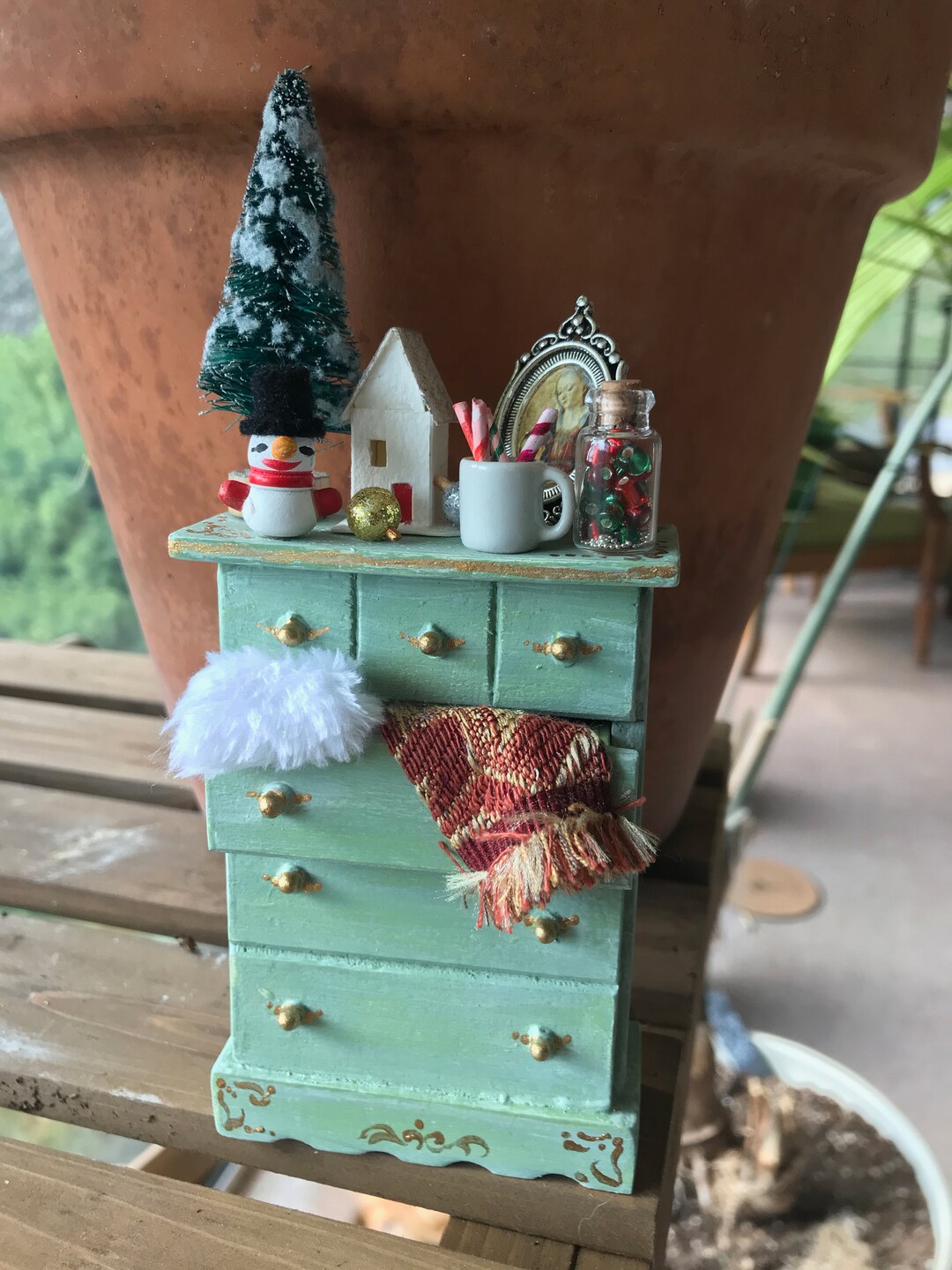 Mini Christmas Chest of Drawers - Etsy