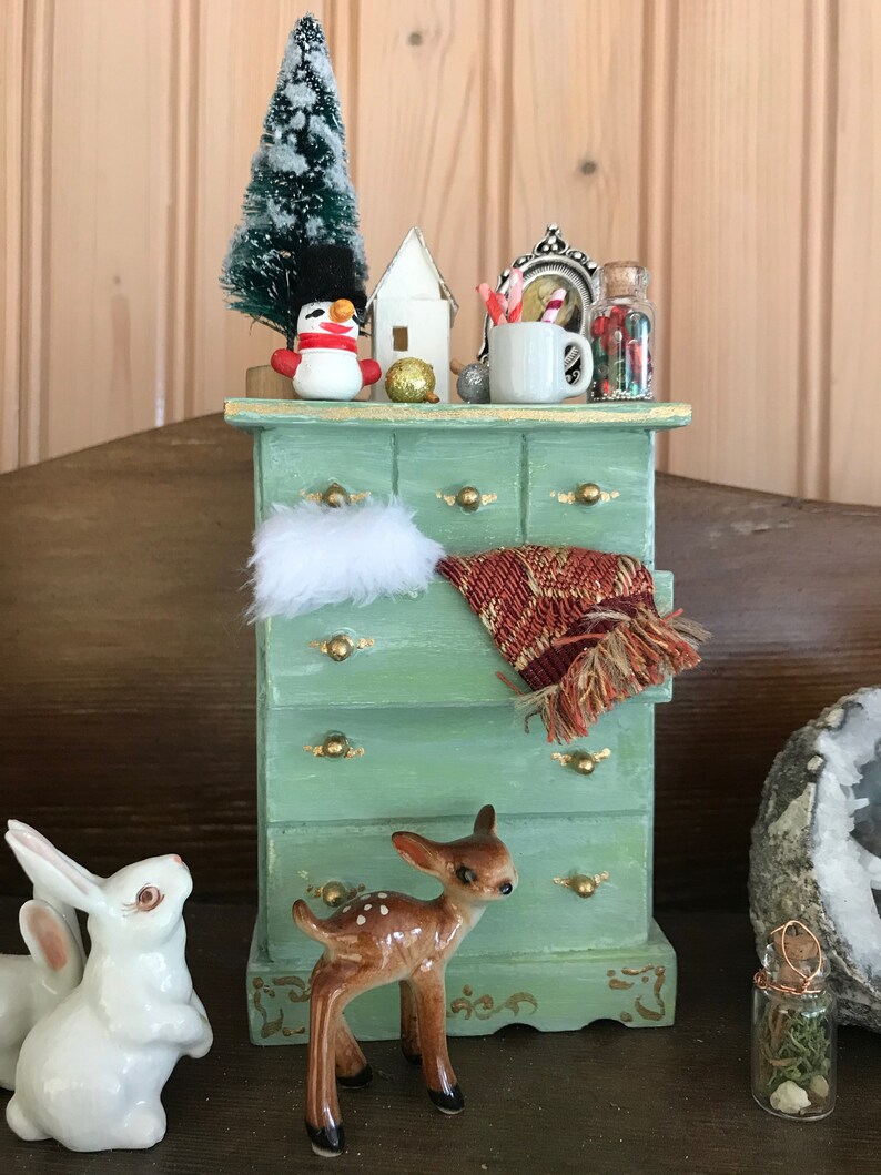 Mini Christmas Chest of Drawers - Etsy