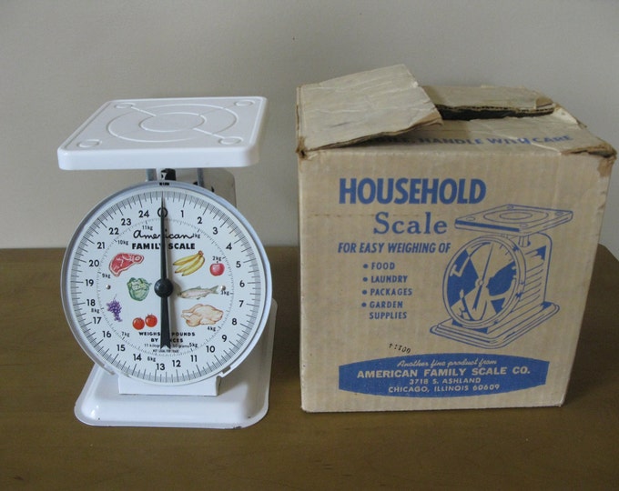 Household Scale -american Family Scale With Original Box- Retro Vintage ...