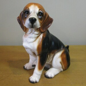 MCM BEAGLE Ceramic XL Dog Figurine- Japan -10" H -excellent -1950s ...