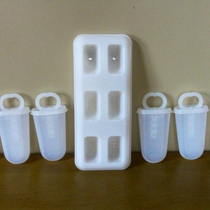 VTG 1970s TUPPERWARE Ice Tups Set popsicle Mold holds 6 - Etsy