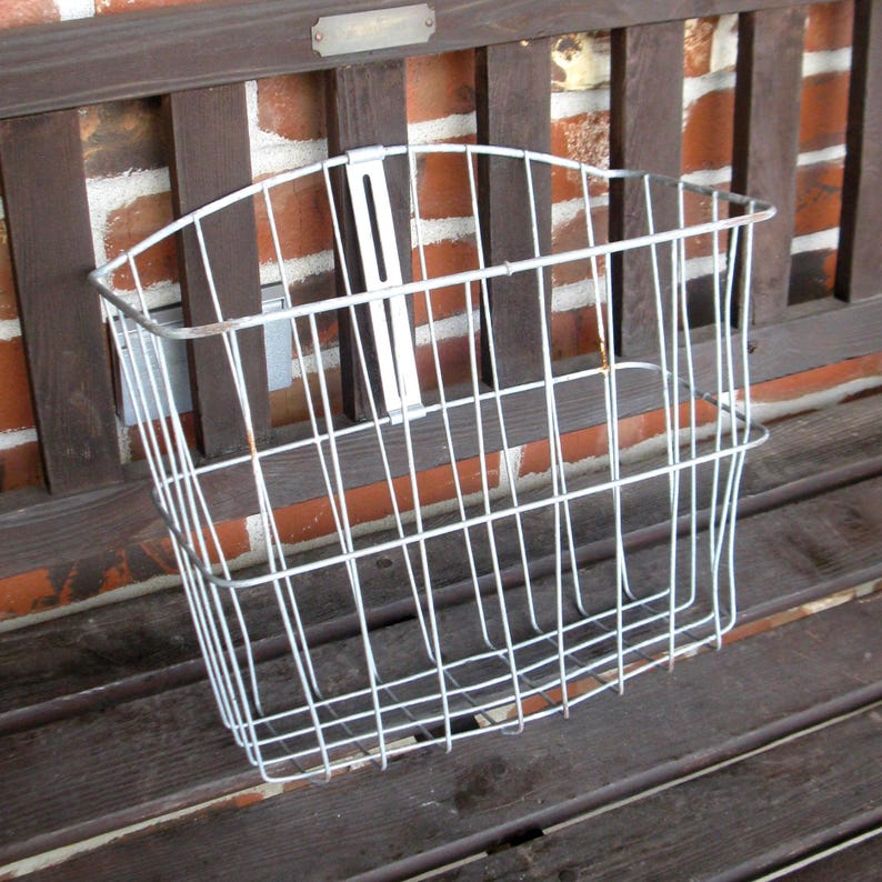 Vintage Wald BICYCLE BASKET - 13 3/4" X 12 1/2" X 6 1/2" -mid Century ...