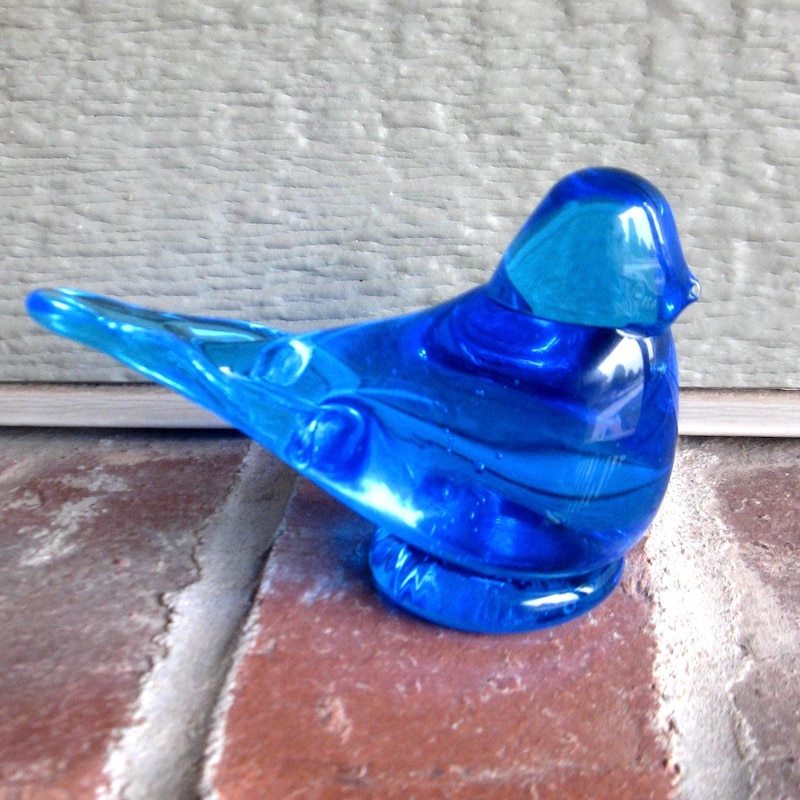Ron Ray Glass Bluebird - Etsy