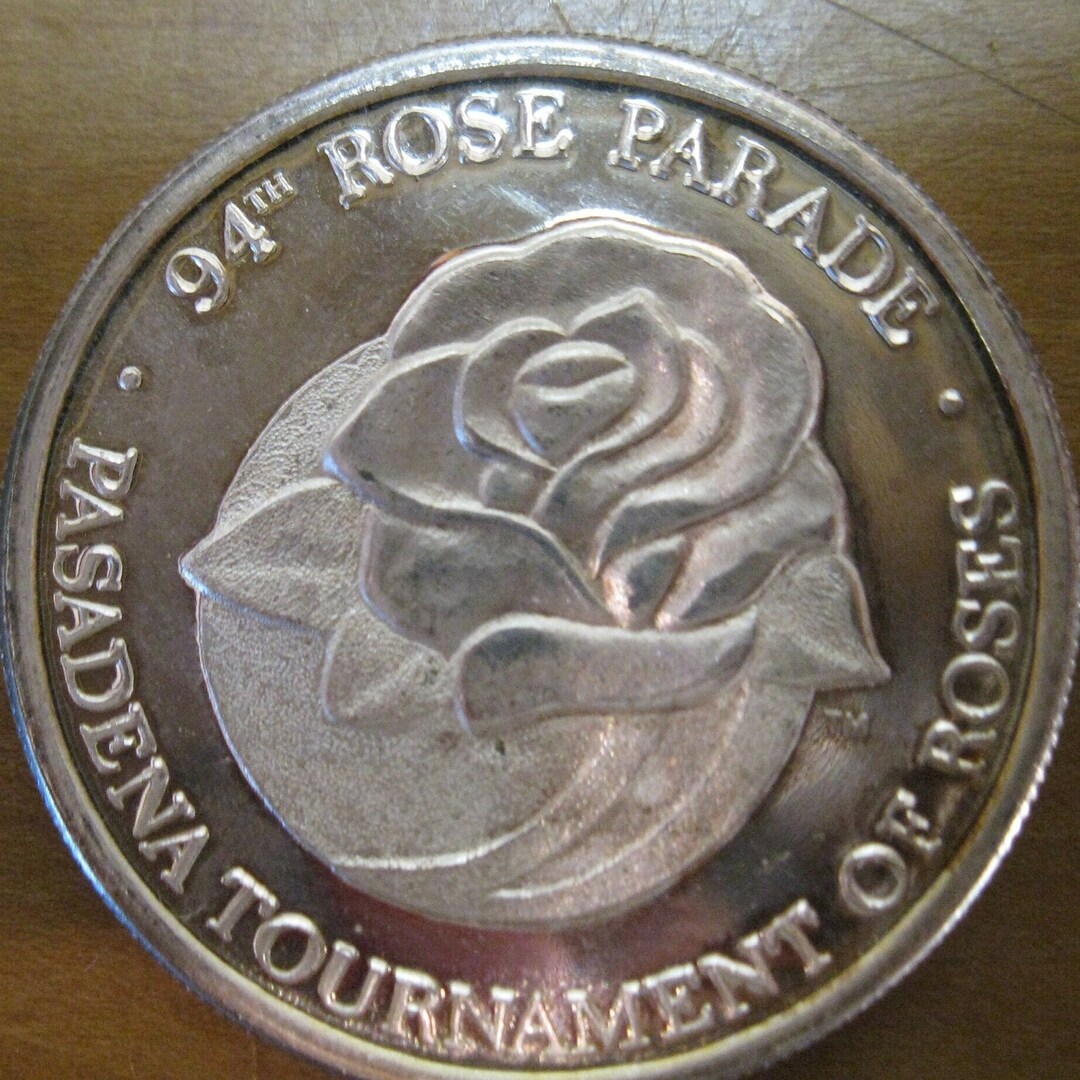 ROSE BOWL Parade Silver Coin- Jan 1 1983 Rose Bowl Game- 1 Oz Silver ...