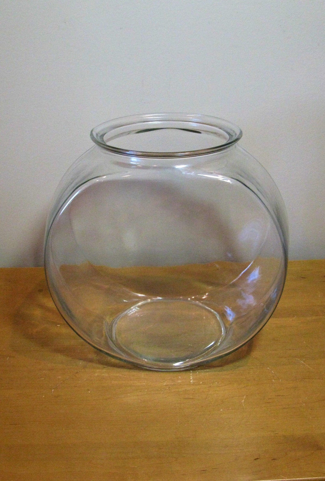 X LARGE 2 Gallon FISH Bowl canteen Shape 11 Diameter glass aquarium ...