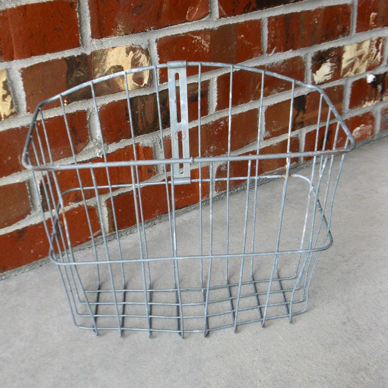 Vintage Wald BICYCLE BASKET - 13 3/4" X 12 1/2" X 6 1/2" -mid Century ...