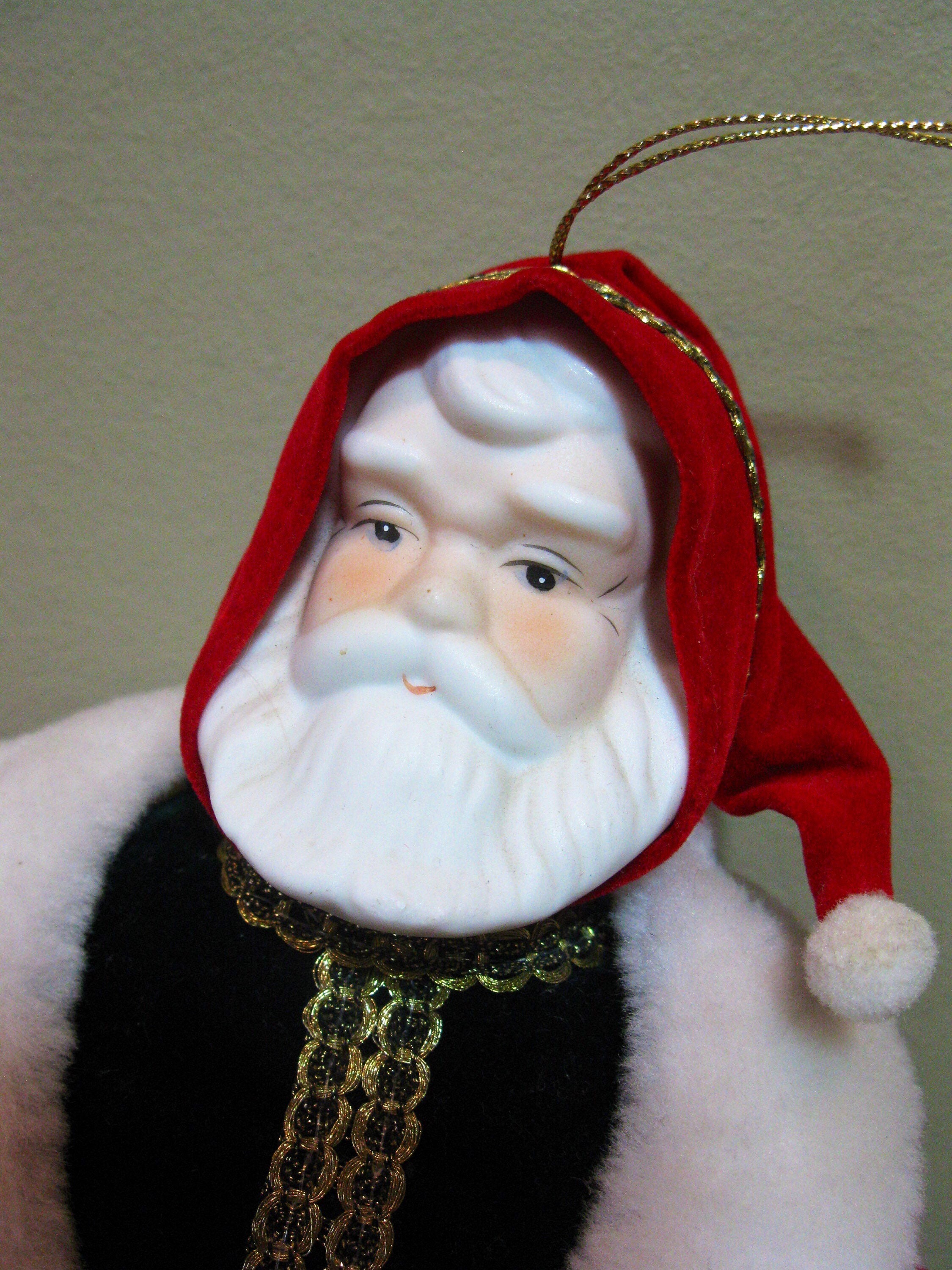SANTA music box San Francisco Music Box Co porcelain wind | Etsy