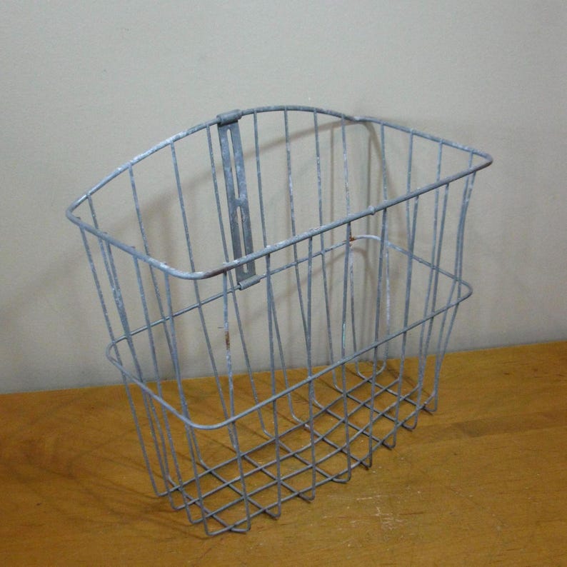 Vintage Wald BICYCLE BASKET - 13 3/4" X 12 1/2" X 6 1/2" -mid Century ...