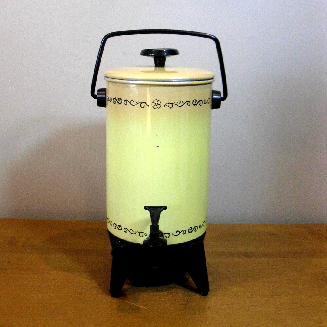 1970s Electric Percolator 22 Cup- HARVEST GOLD -mirro Matic USA ...