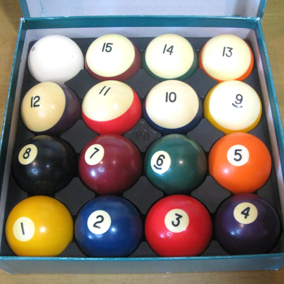 Cougar ARAMITH Pool Set- Phenolic Pool Balls- 2 1/4"- Pool Hall -man ...