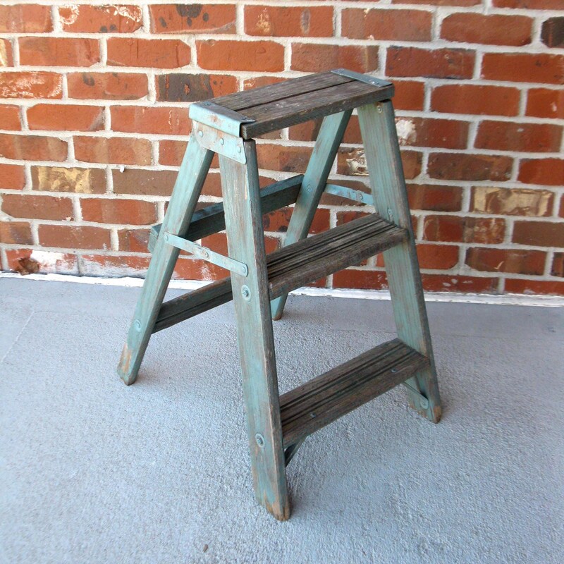 Antique Wood Ladder - Etsy