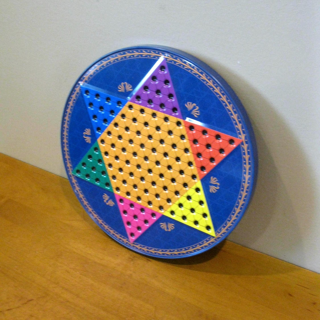 Metal Chinese Checkers- Metal Checkerboard -includes 40 Cat Eye MARBLES ...