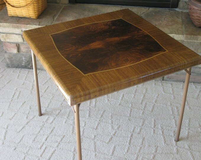 Vintage Samson Card Table - Shwayder Bros Inc - 1950s -folding Table ...